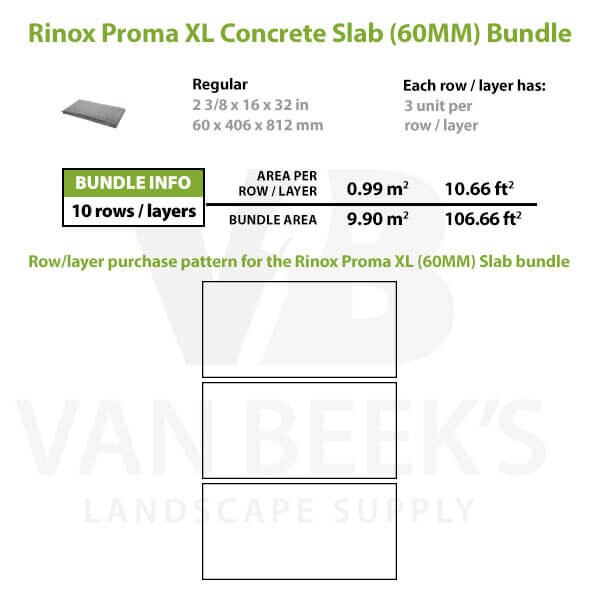 Rinox Proma XL Concrete Slab (60mm) | Van Beek's
